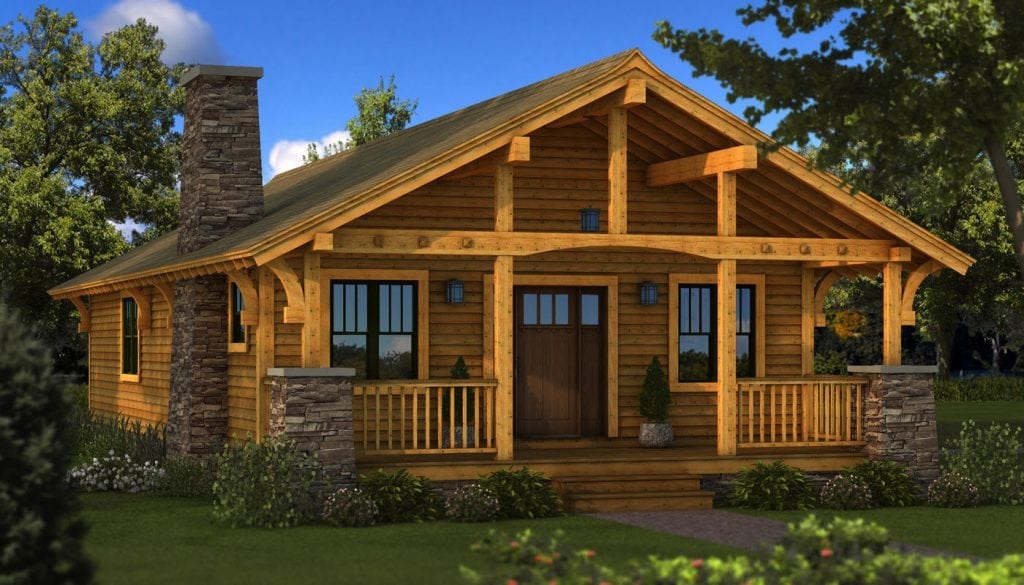 Bungalow - Plans & Information | Log Cabin Kits